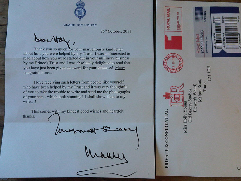 A letter from Prince Charles